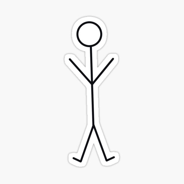 "Stick figure" Sticker for Sale by maryclayton | Redbubble