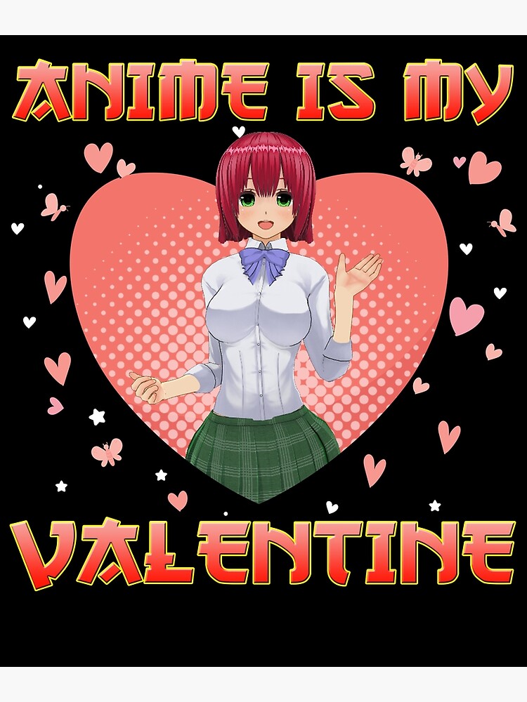 Lámina fotográfica «Akane Niimura Futabu valentine art anime regalo ...