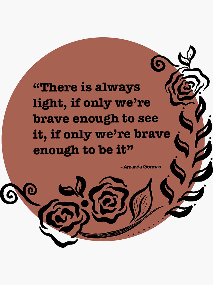 "Brave Light" Sticker for Sale by cassidyjns | Redbubble