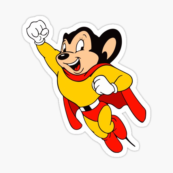 Mighty Mouse Stickers | Redbubble