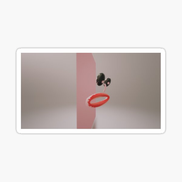 "3D funny face" Sticker for Sale by DrCrispy | Redbubble