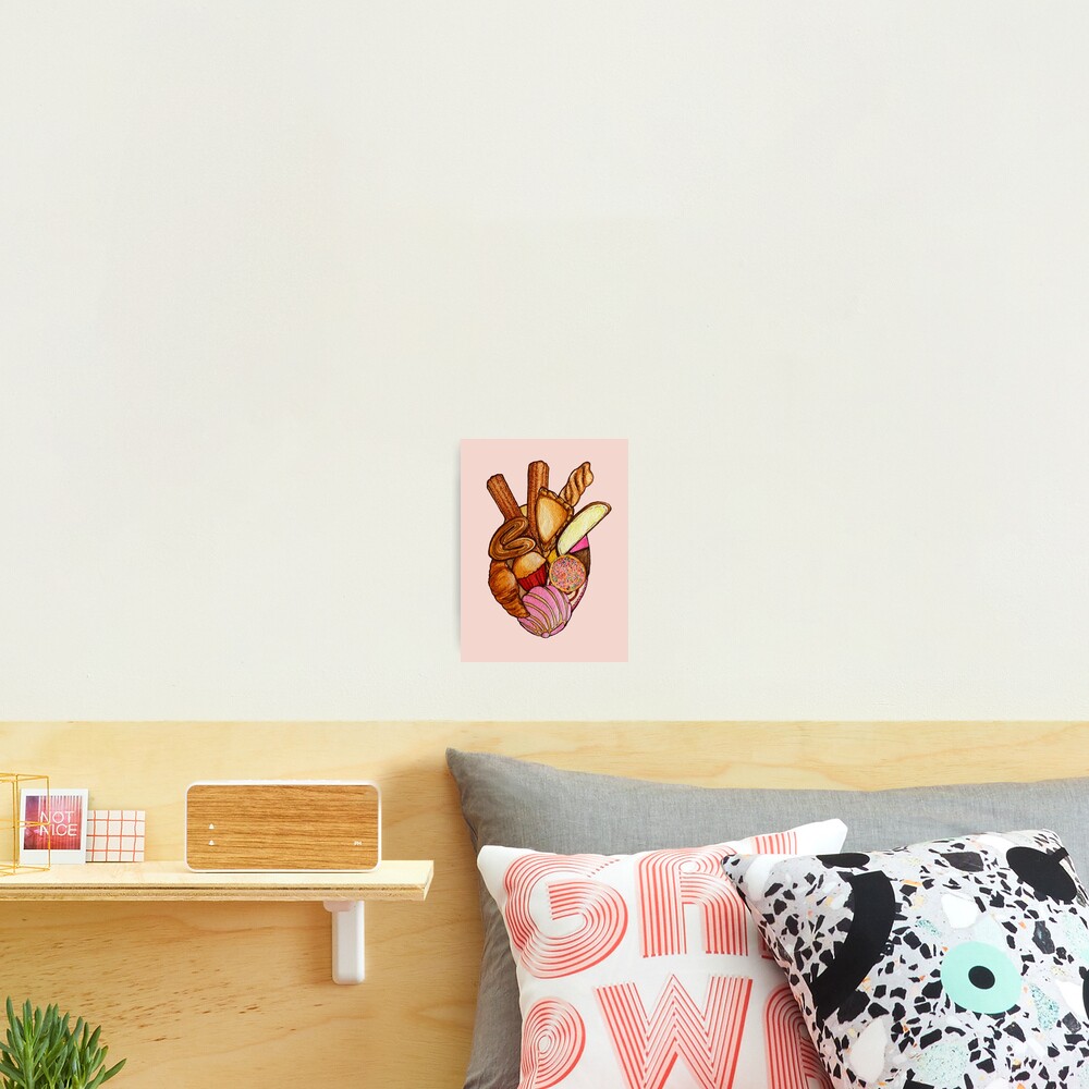 "Pan Dulce Heart" Sticker for Sale by newfoundandy | Redbubble