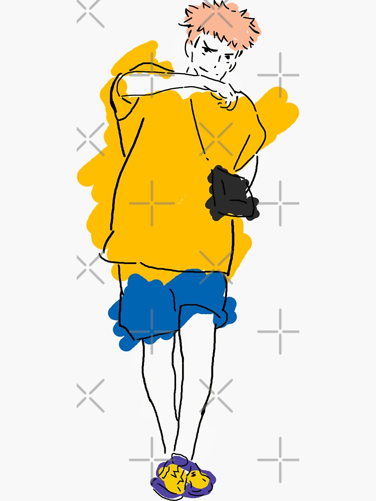 "itadori yuji sticker" Sticker for Sale by Raitoseji | Redbubble