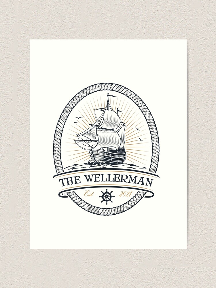 "The Wellerman Tik Tok Sea Shanty " Art Print by Redouardco | Redbubble