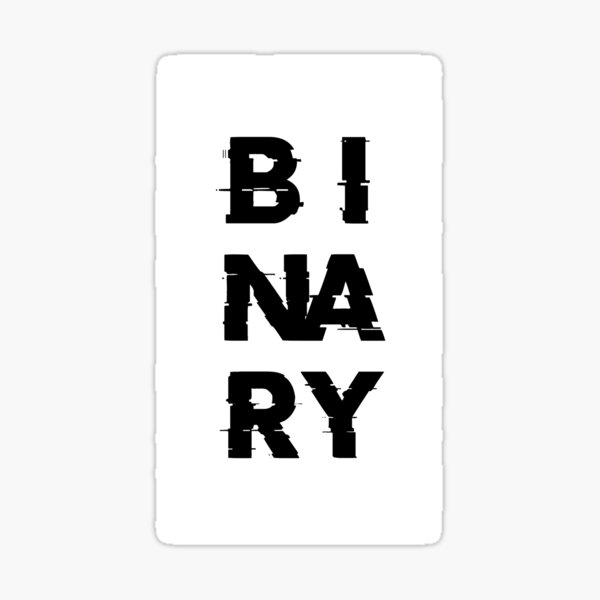 "Binary" Sticker by Raizenyzer10 | Redbubble