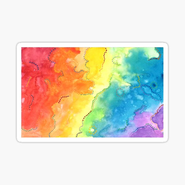 "Rainbow Number 2" Sticker for Sale by ShopDorre | Redbubble