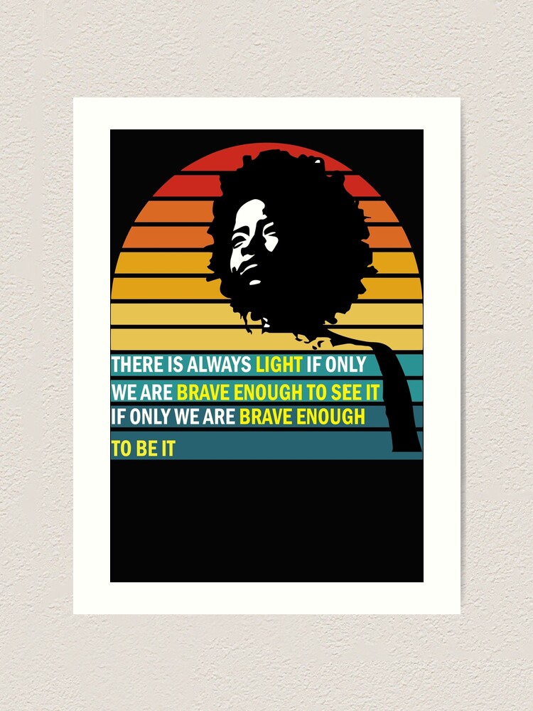 "Amanda Gorman quotes Vintage silhouette" Art Print for Sale by ...