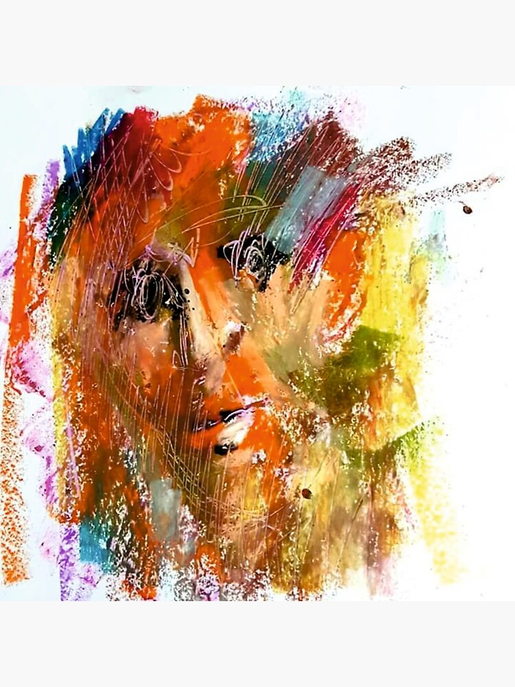 "Drawing colorful Abstract Face, color painting " Art Print by Macos09 ...