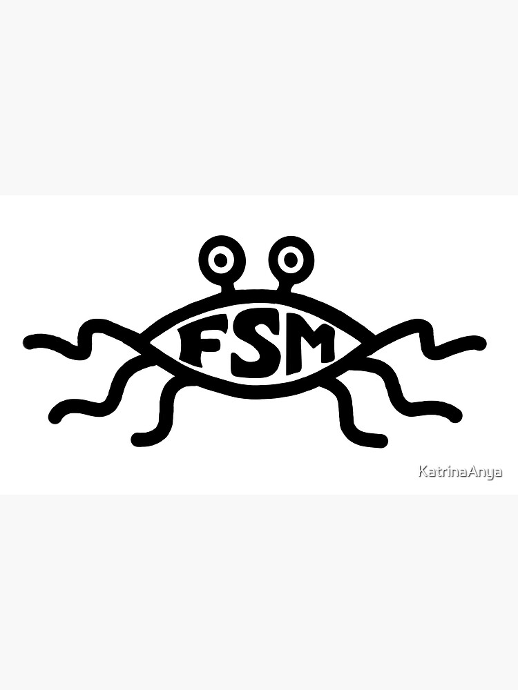 Flying Spaghetti Monster Logo Premium Matte Vertical Poster sold by ...