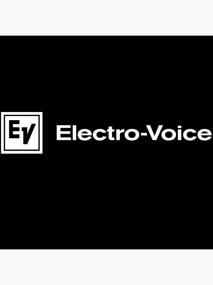 " Electro-Voice EV Professional Loudspeakers Mics Logo" Art Print by ...