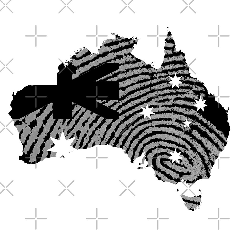 "Australian Flag with Fingerprint" by ForModernU | Redbubble