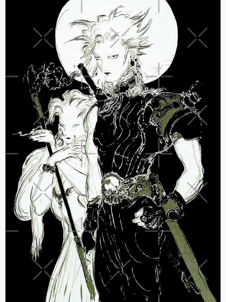 "Yoshitaka Amano - Cloud and Aerith" Poster for Sale by uprooted ...
