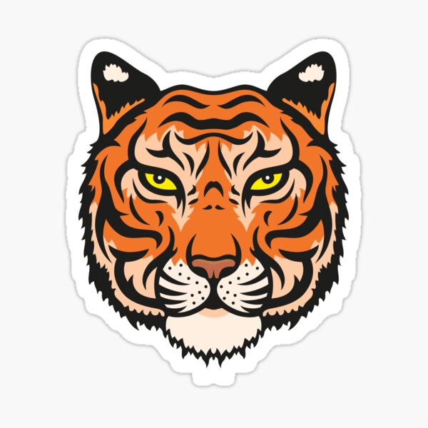 "Tiger" Sticker by MarcoCapra89 | Redbubble