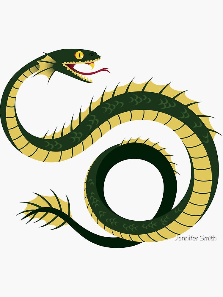 "Sea Serpent" Sticker by Jennifer-Smith | Redbubble
