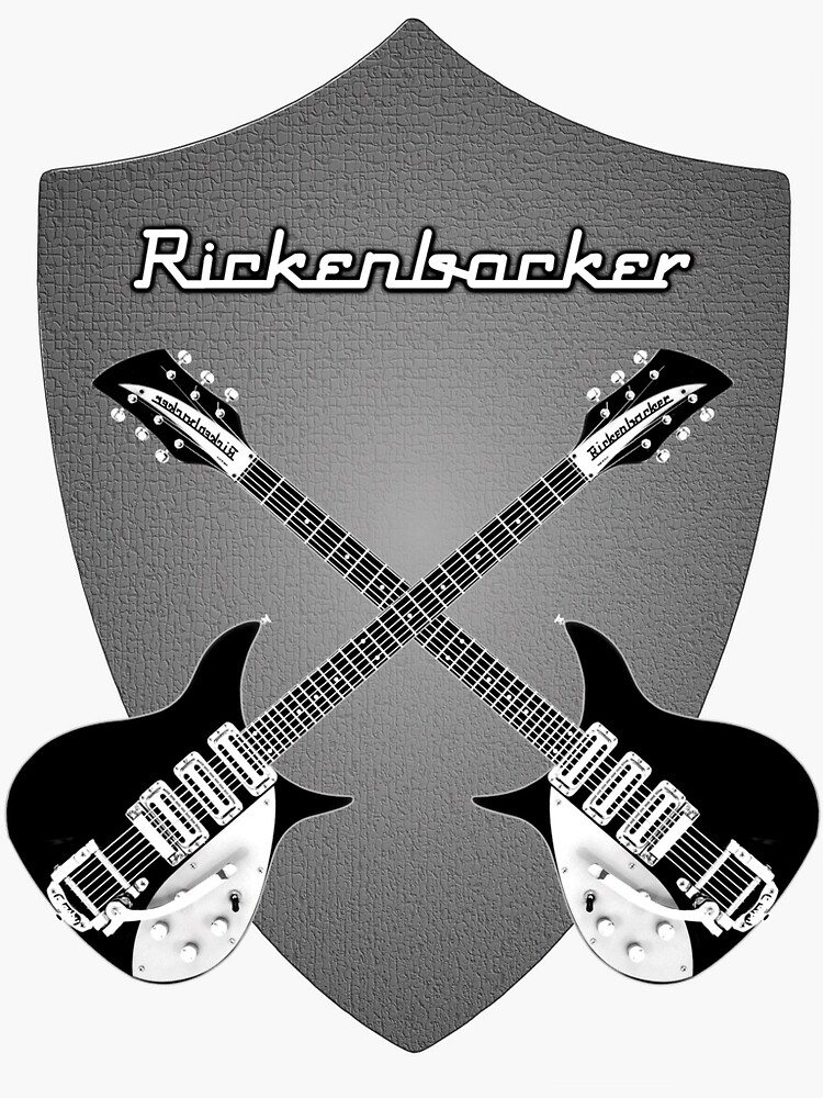 "Wonderful Rickenbacker" Sticker by siban | Redbubble