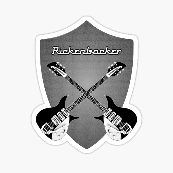 "Wonderful Rickenbacker" Sticker by siban | Redbubble