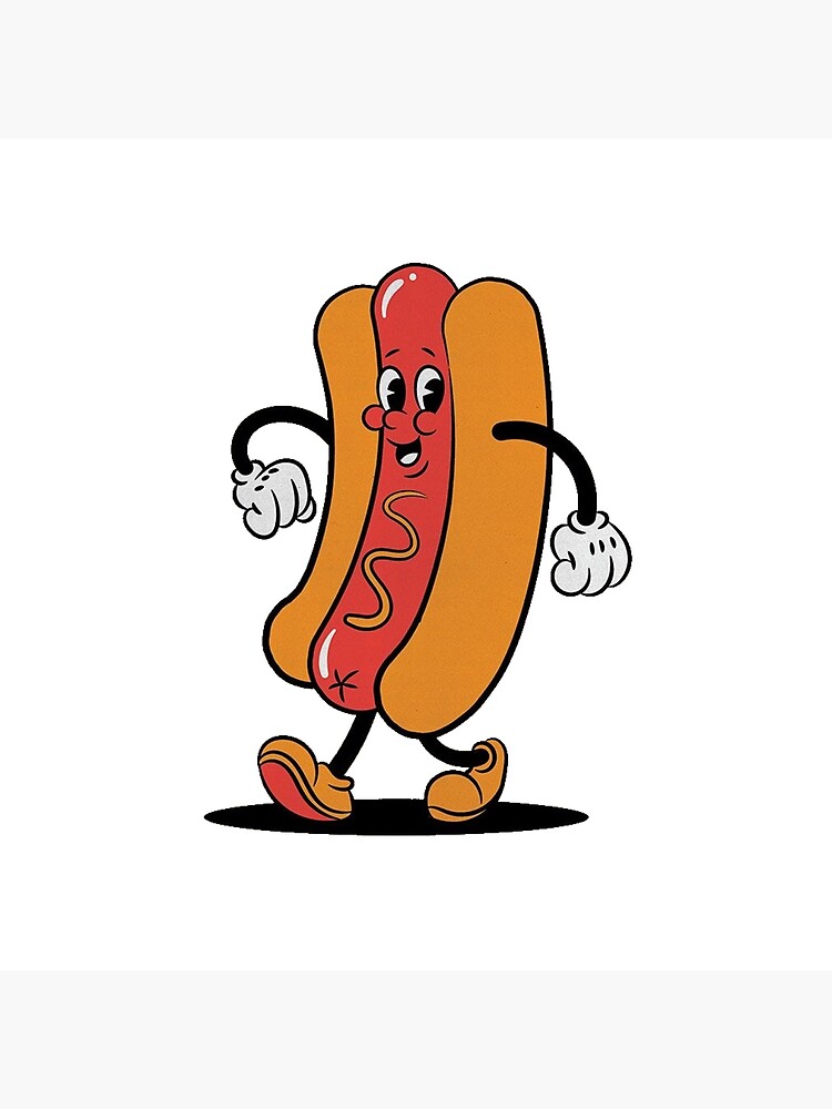 "Walking glizzy" Poster for Sale by OldSchoolRetro | Redbubble