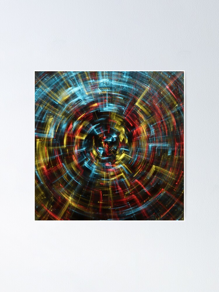 "Spinning Abstract Art" Poster by Lerouxs | Redbubble