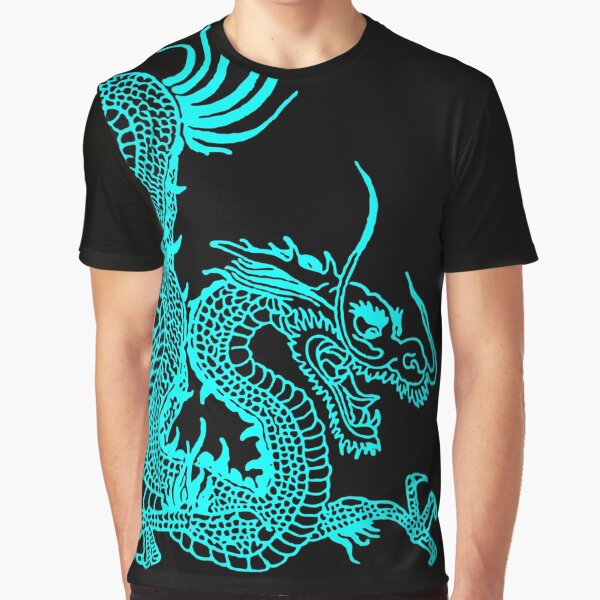 Turquoise Chinese Dragon T Shirt For Sale By Eddiebalevo Redbubble
