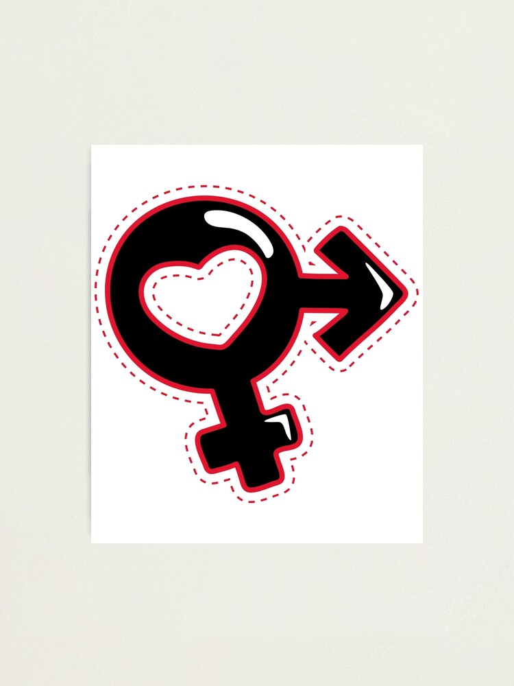 Love Male And Female Symbol Together Unicode Sex Symbols Photographic Print By Gavinstar