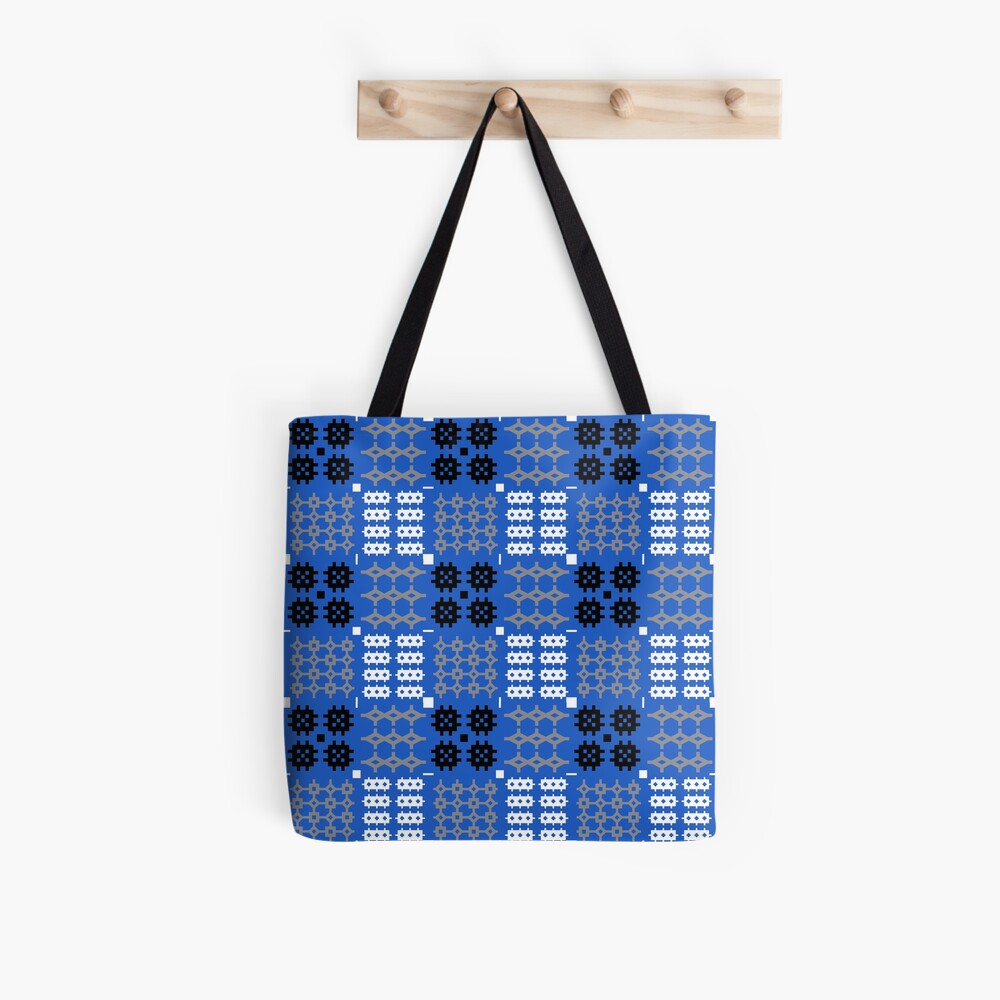"Welsh Tapestry Pattern, Carthen Cymraeg, Cymreig (blue)" Throw Blanket ...