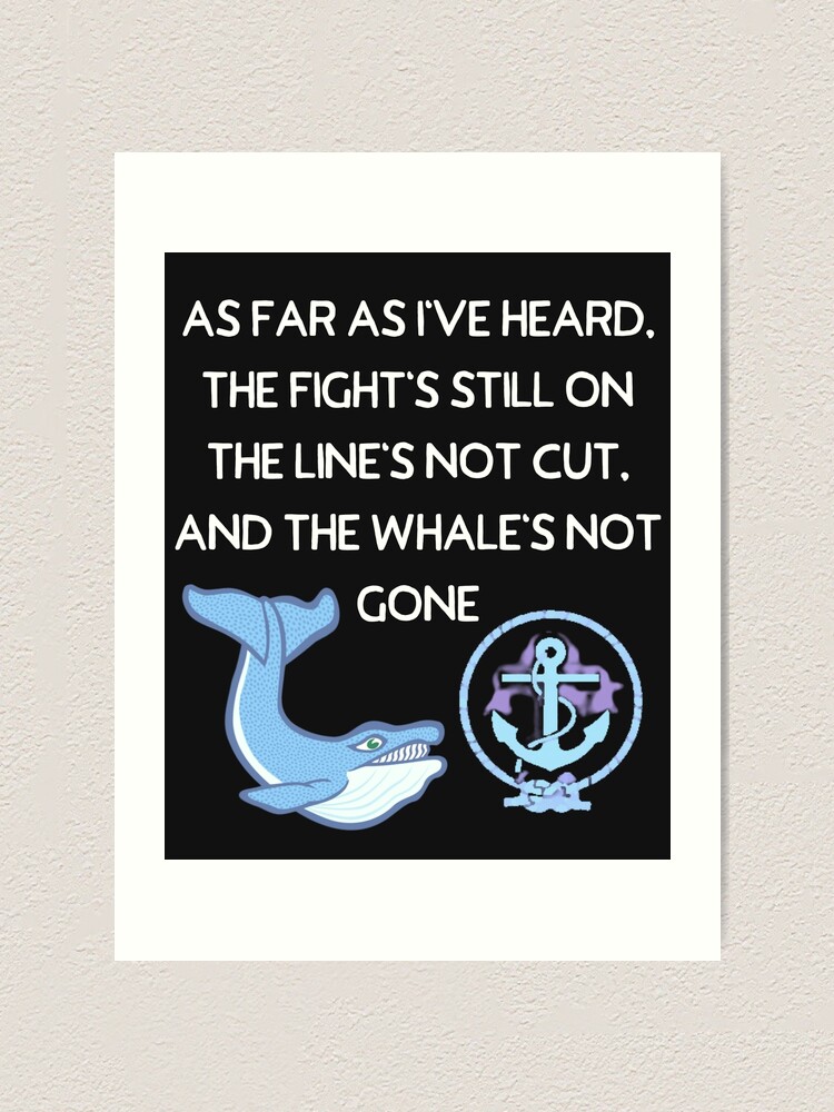 "The Whale's Not Gone Viral Wellerman Sea Shanty" Art Print by ...