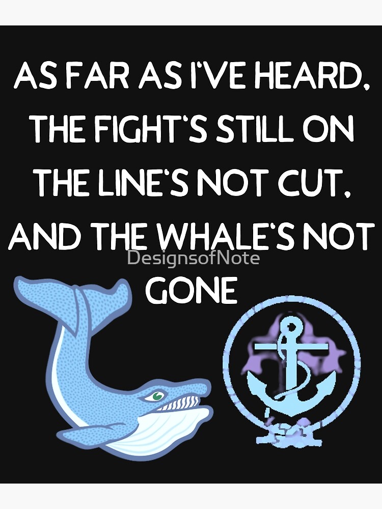 "The Whale's Not Gone Viral Wellerman Sea Shanty" Poster by ...