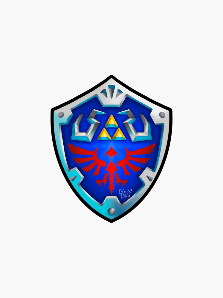 "LoZ | Shield" Sticker by DigiDemii | Redbubble