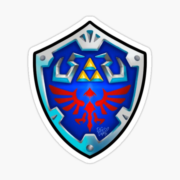 "LoZ | Shield" Sticker by DigiDemii | Redbubble