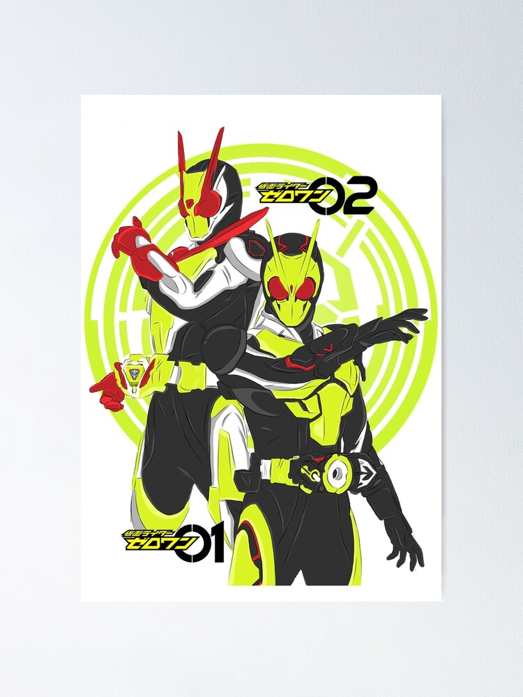 "KAMEN RIDER ZERO ONE ZERO TWO" Poster for Sale by Babiborok | Redbubble