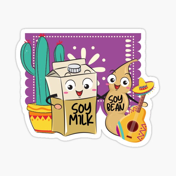 "Soy Milk " Sticker by VBeesTees | Redbubble