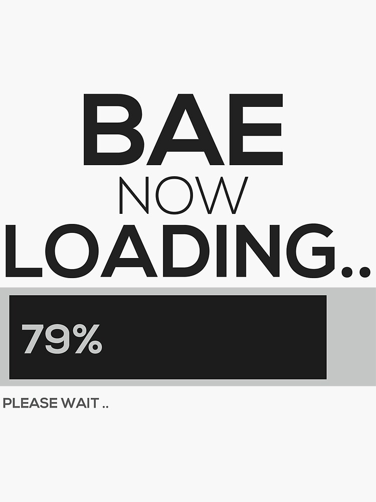 "Bae" Sticker for Sale by ColaRepublic | Redbubble