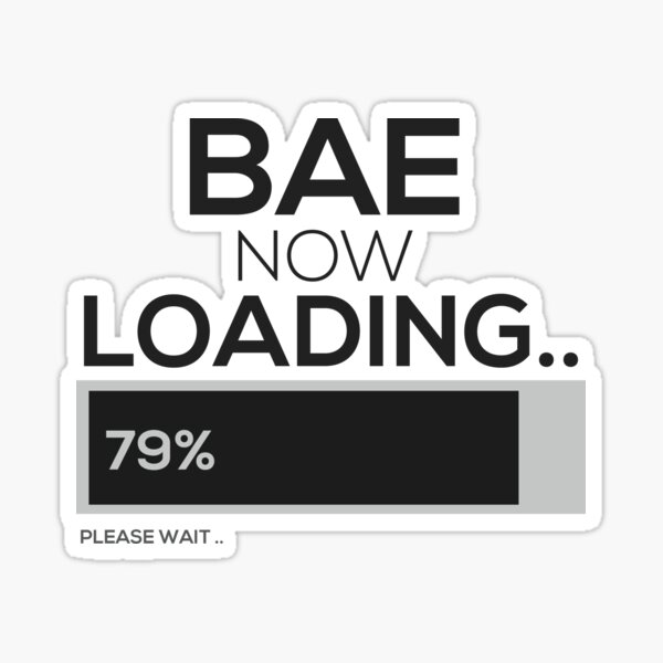 "Bae" Sticker for Sale by ColaRepublic | Redbubble