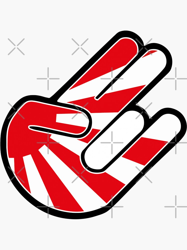 "JDM Hand" Sticker for Sale by Oxchop | Redbubble