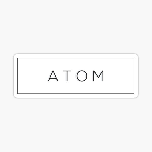 "ATOM" Sticker for Sale by ColaRepublic | Redbubble
