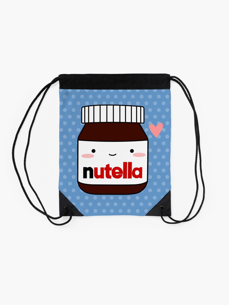 "Cute Nutella jar" Drawstring Bag for Sale by cafebunny | Redbubble