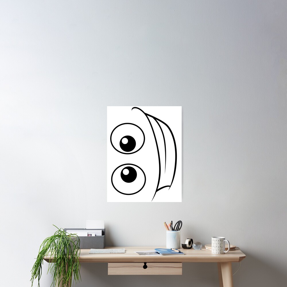 "Sideways smiley face" Poster by Coots89 | Redbubble