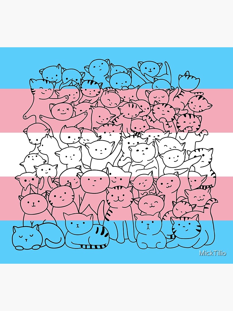 Trans Transgender Cat Pride Flag Socks sold by Luelle Snail | SKU ...