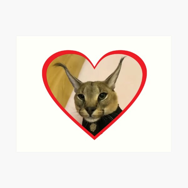 "Cute Big Floppa hecker" Art Print by neuronic | Redbubble