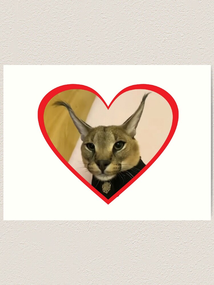 "Cute Big Floppa hecker" Art Print by neuronic | Redbubble