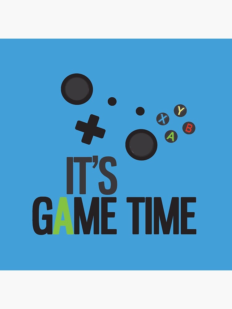 "It's Game Time - BLUE" Throw Pillow for Sale by rivermill | Redbubble