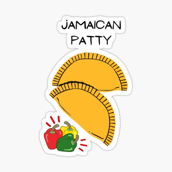"Jamaican Patty" Sticker by JamBunctious | Redbubble