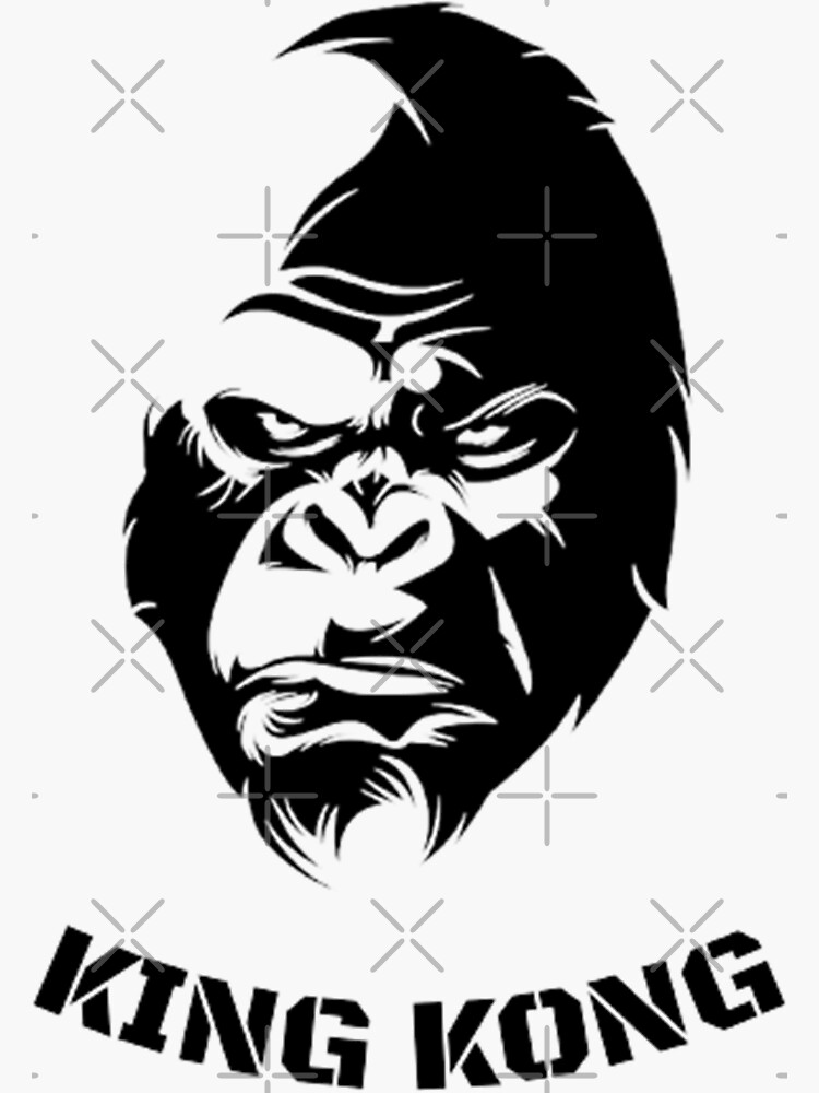 KING KONG Sticker sold by ≧ ≦ evarevolver.com | SKU 953355 | Printerval UK