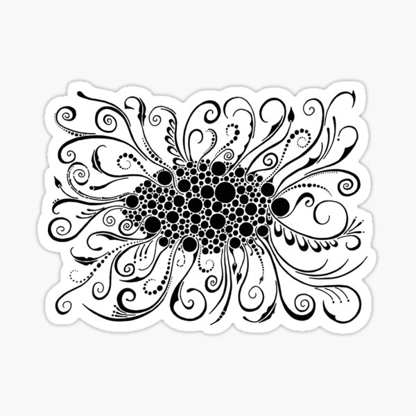 "Eye Of Doodle" Sticker for Sale by macaronicircus | Redbubble