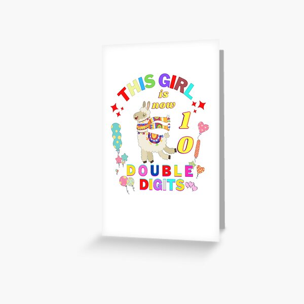 Double Digits Birthday Greeting Cards | Redbubble