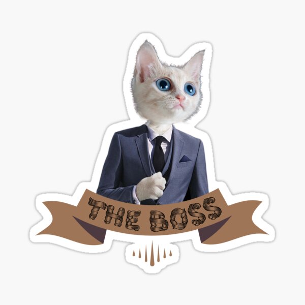 "The BOSS" Sticker for Sale by son-sixth | Redbubble