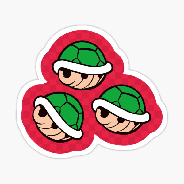 "MKT - Three Green Shell" Sticker for Sale by MKRacer | Redbubble