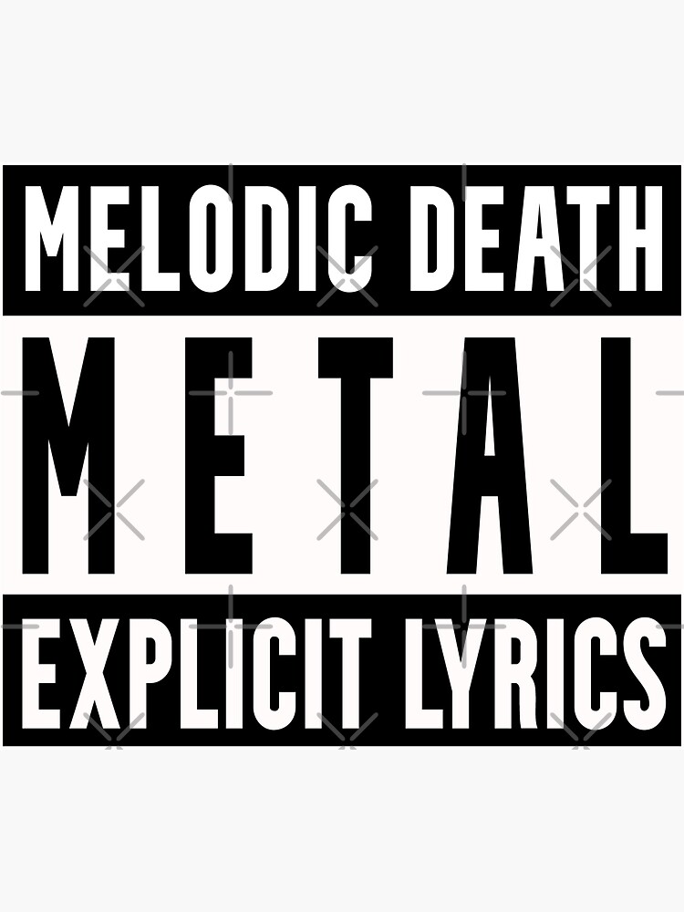 Pegatina «Banda de música melódica de heavy metal Black Death Thrash ...