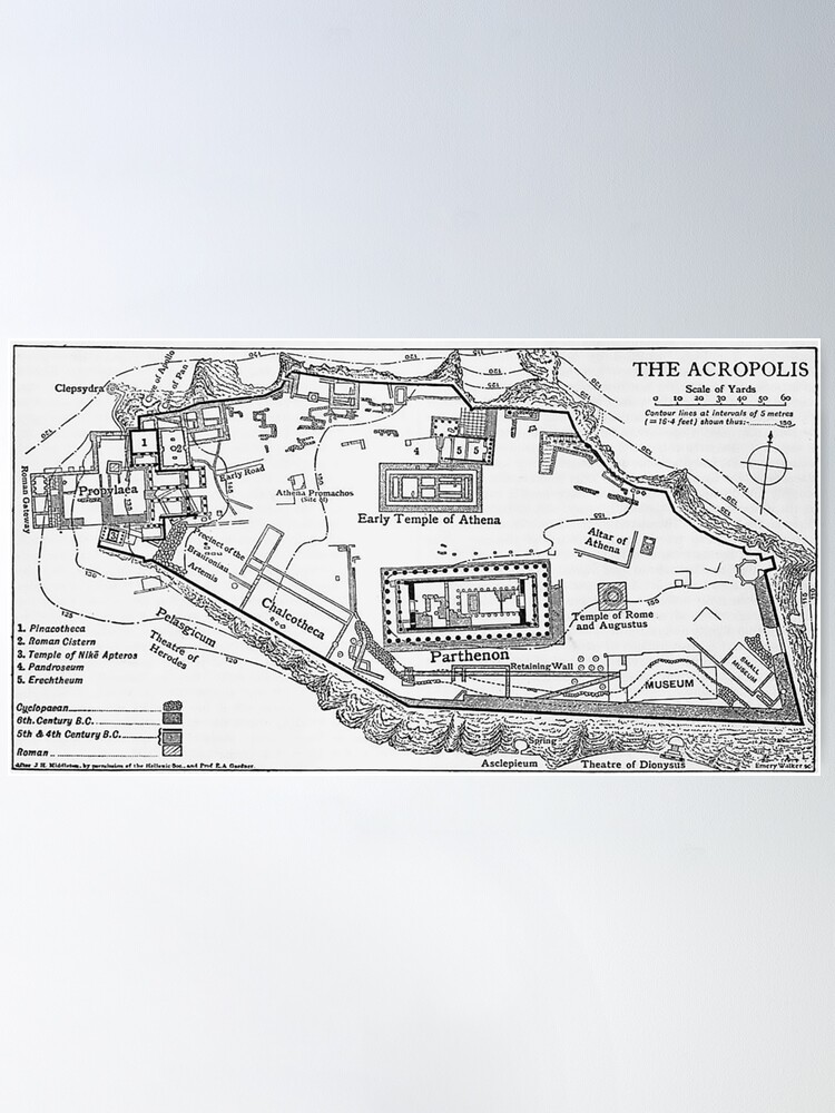 Athenian Acropolis Map
