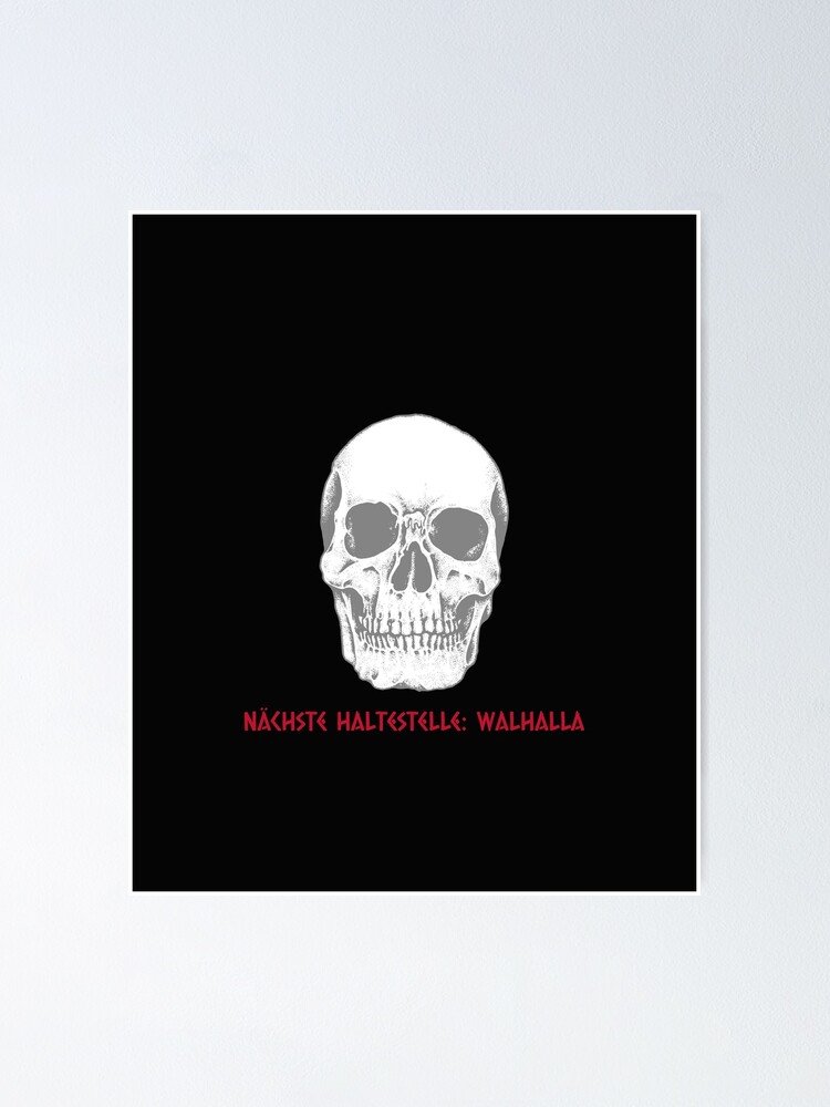 "Viking skull - Nordic Walhalla" Poster for Sale by NoelNimmad | Redbubble